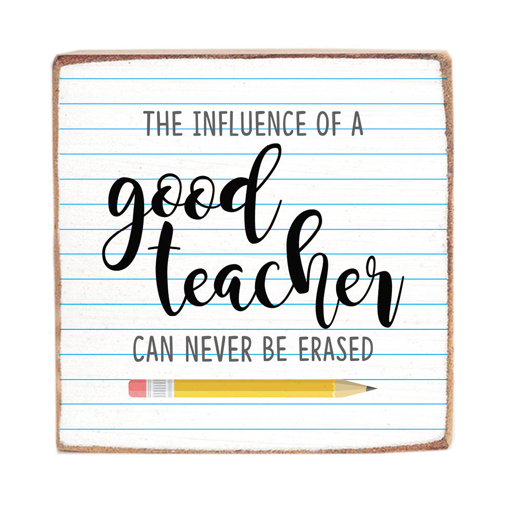 Good Teacher | Block Square | Rustic Marlin