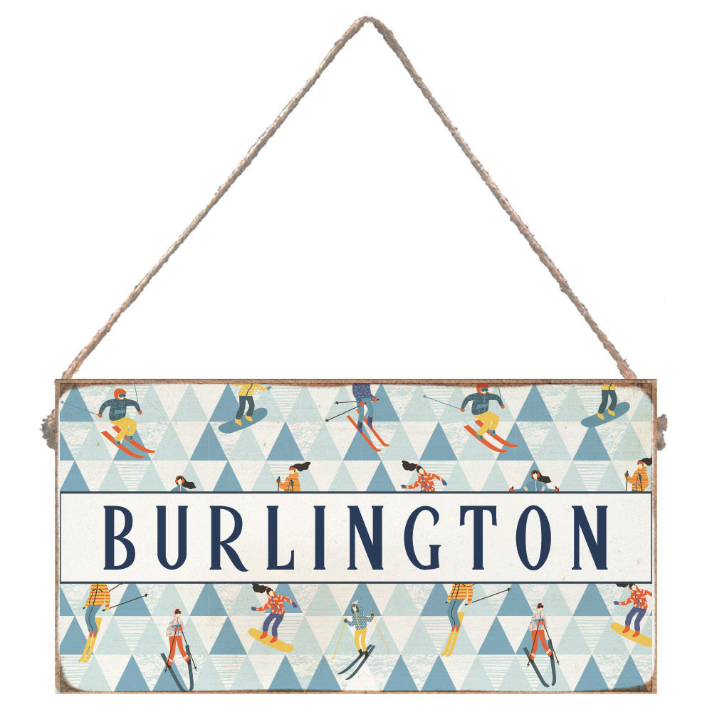 Modern Mountain Personalized | Twine Sign – Rustic Marlin