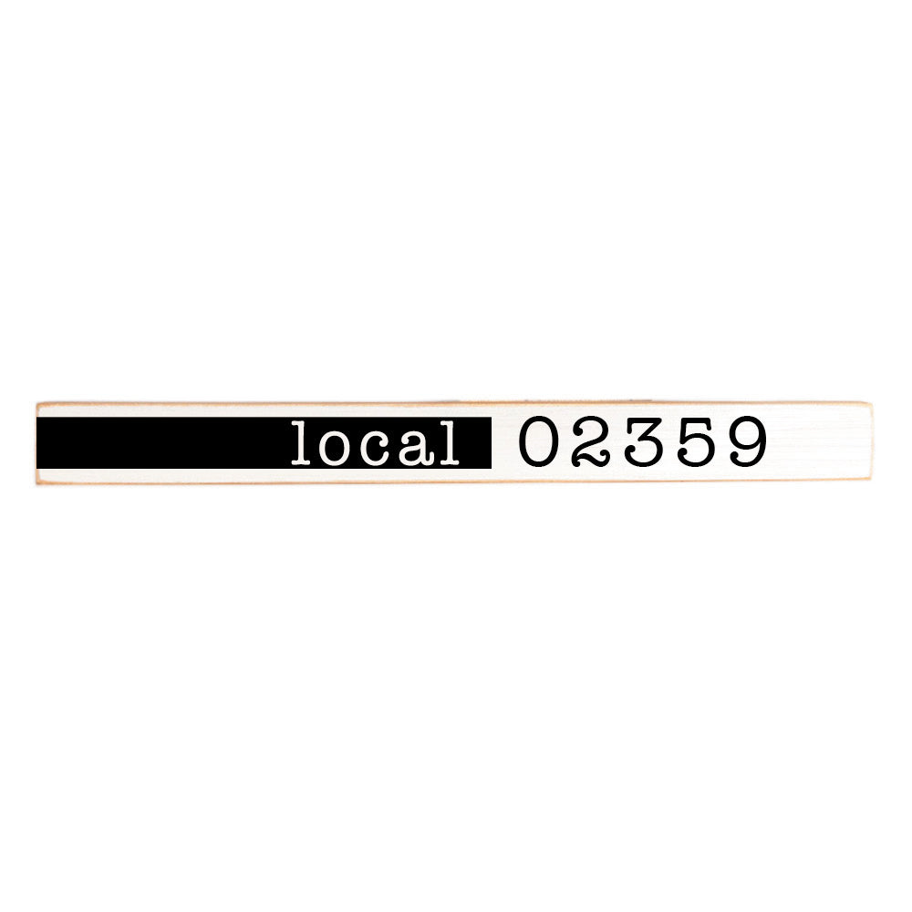 Local Zip Code Personalized | Skinny Sign | Rustic Marlin