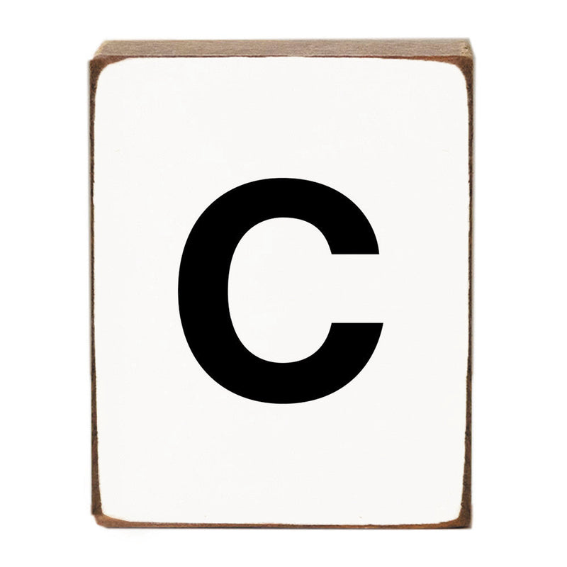 Letter Block - Black Block – Rustic Marlin