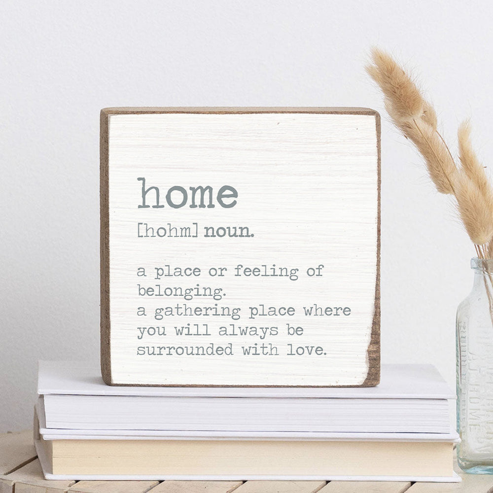 Home Definition | Block Square | Rustic Marlin
