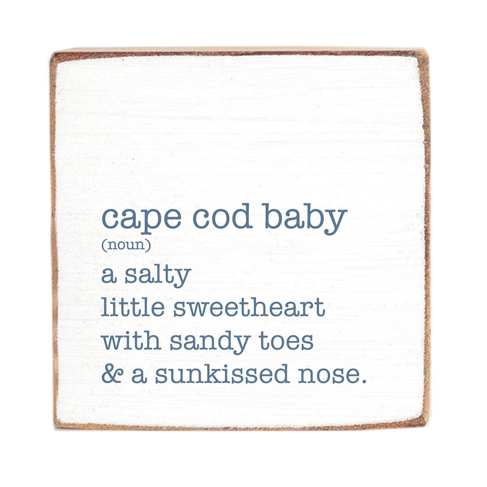 Cape Cod Baby Definition | Block Square | Rustic Marlin