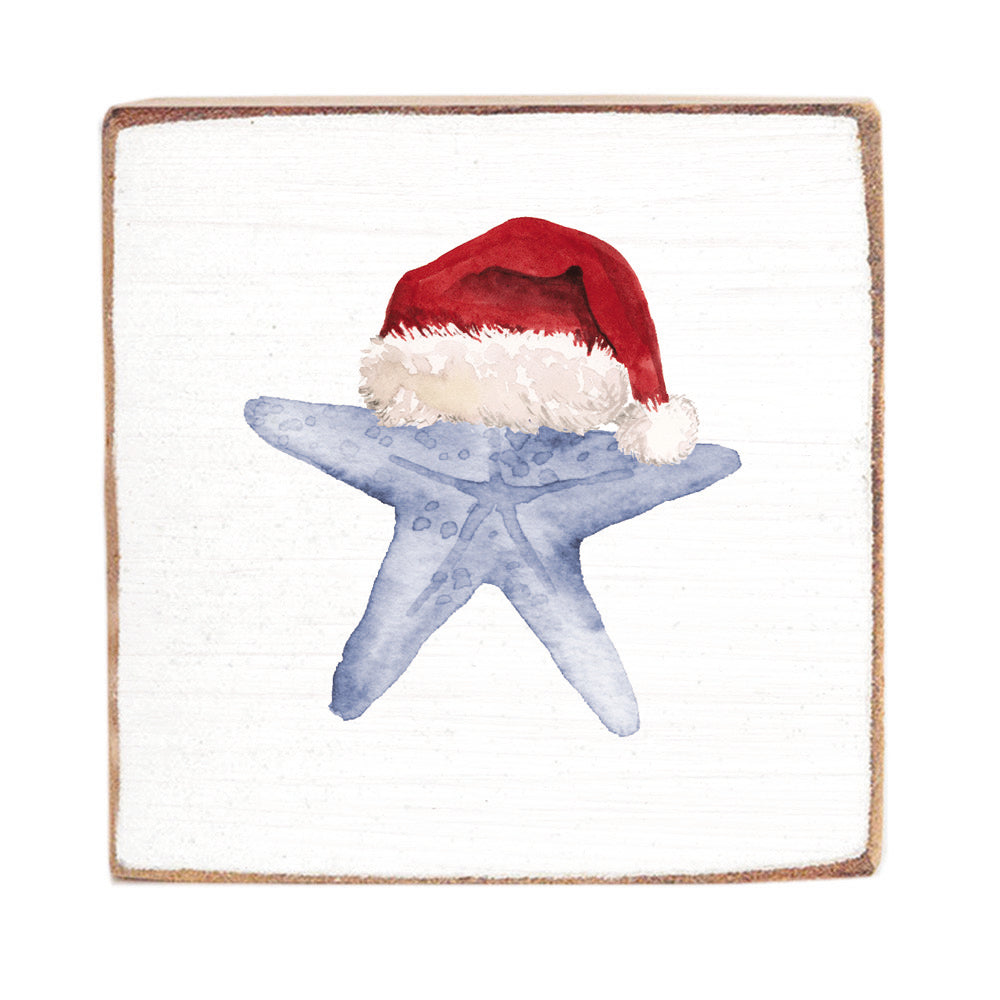Santa Starfish | Block Square | Rustic Marlin