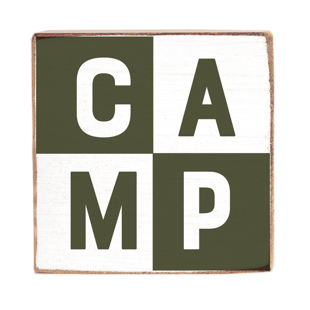 Color Block CAMP | Block Square | Rustic Marlin