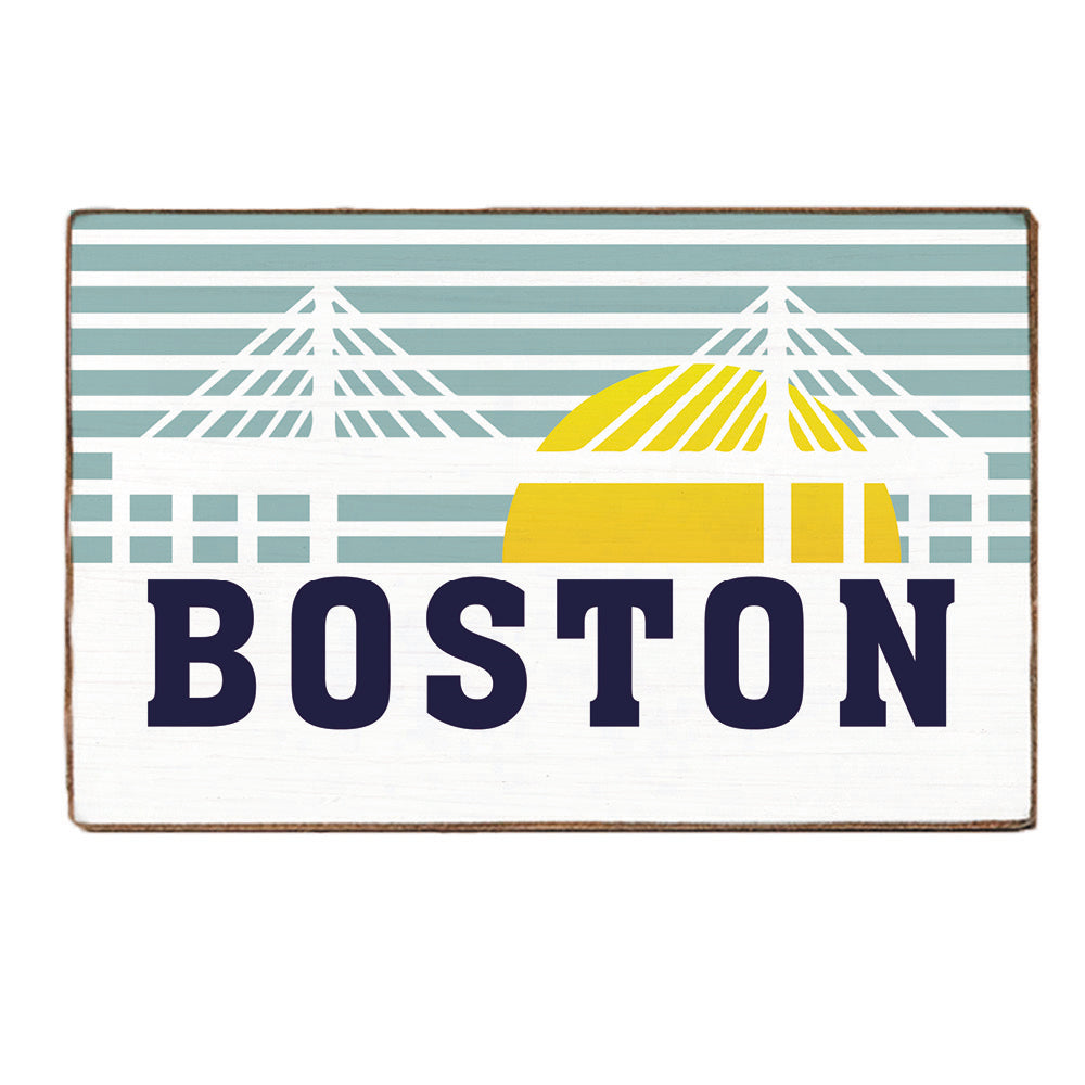 Boston Bridge Wood Block – Rustic Marlin
