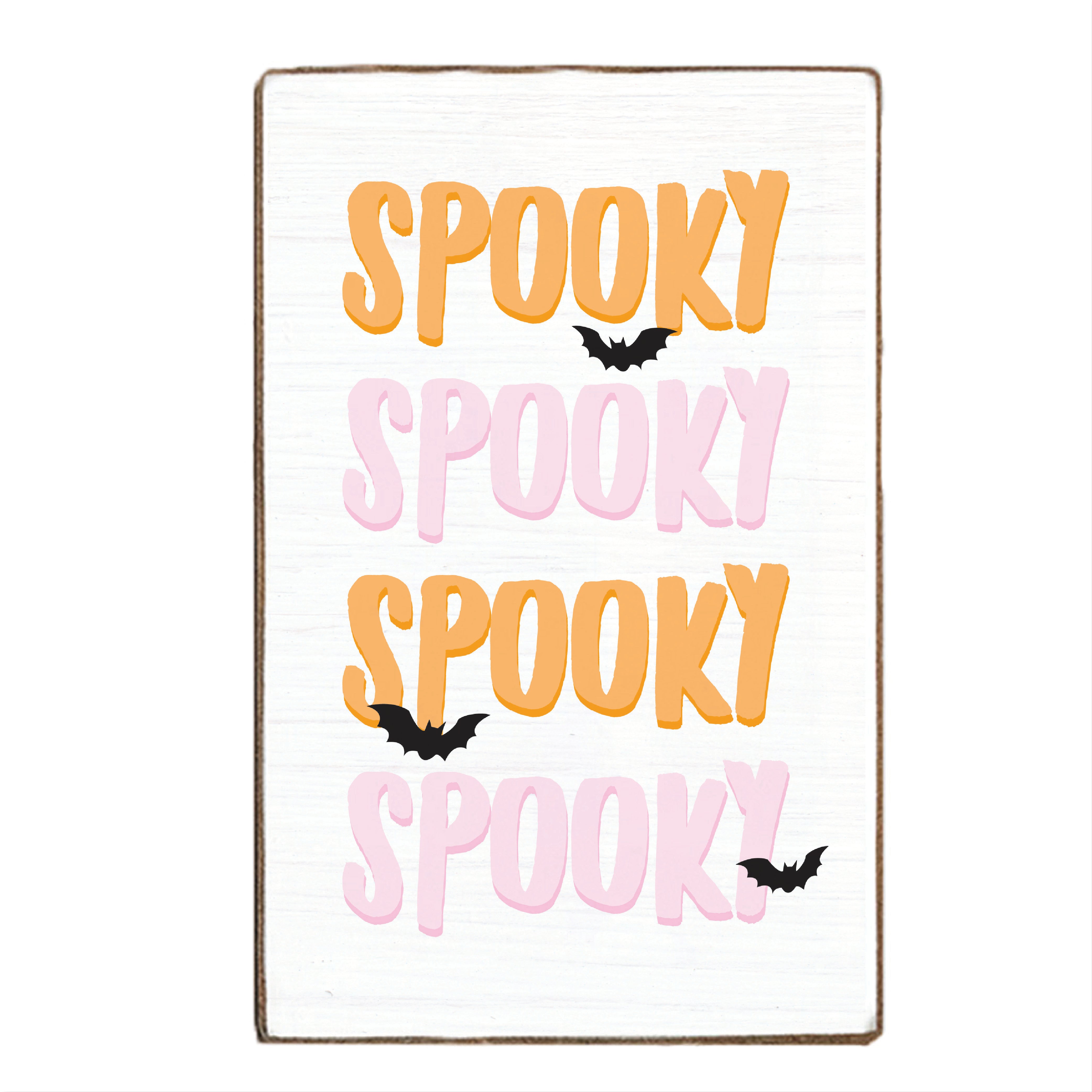 Spooky Block Sign – Rustic Marlin