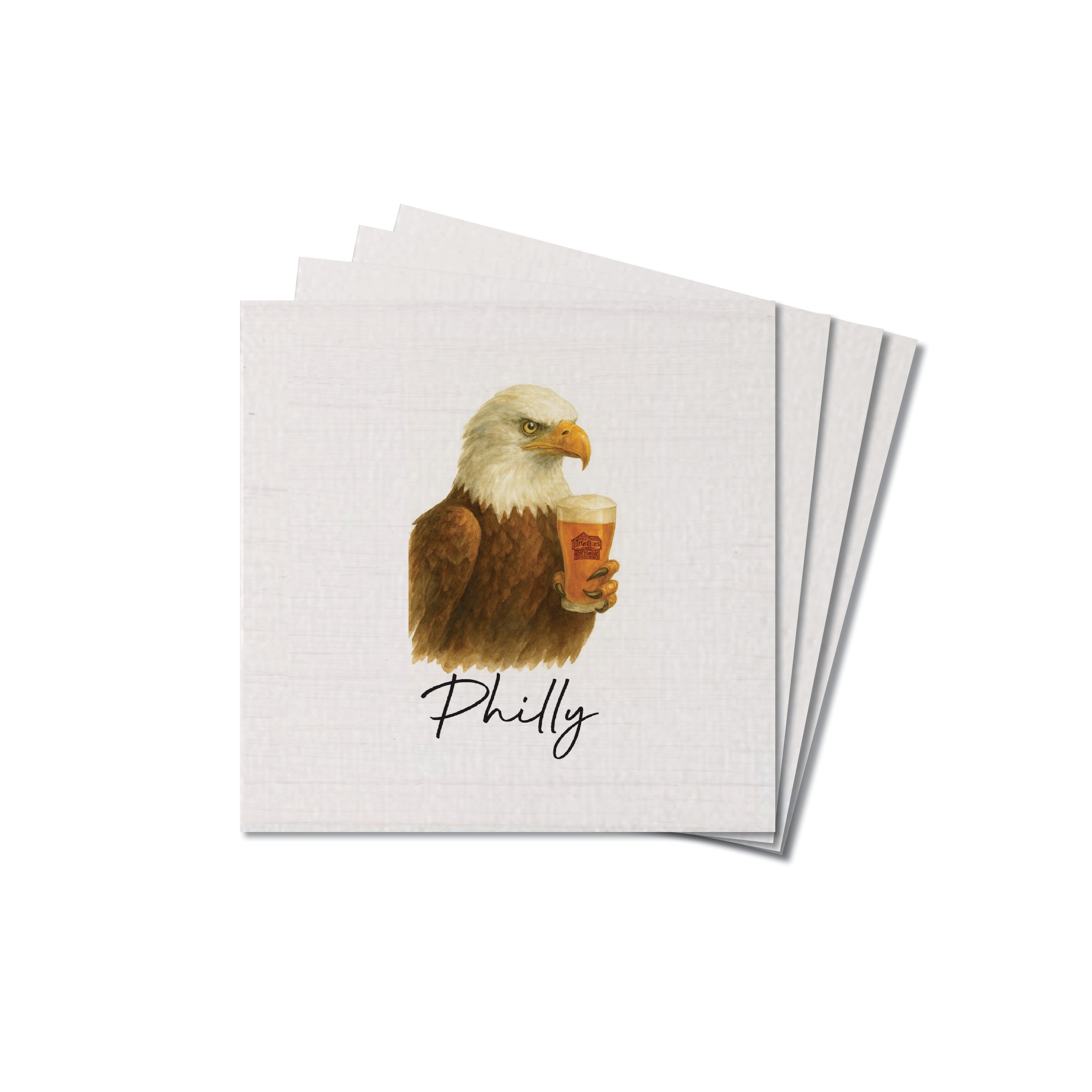 Eagle Philly Coaster Set – Rustic Marlin