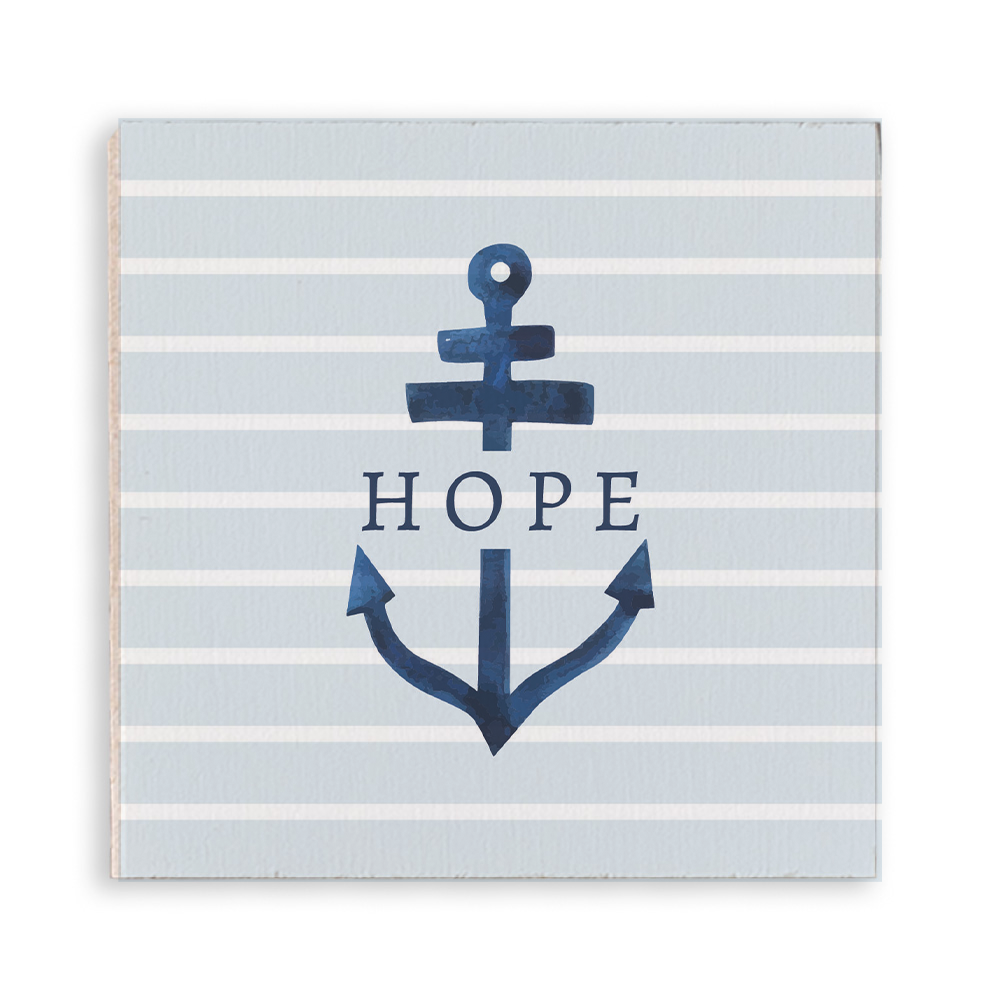 Rhode Island Hope Anchor Wooden Magnet – Rustic Marlin