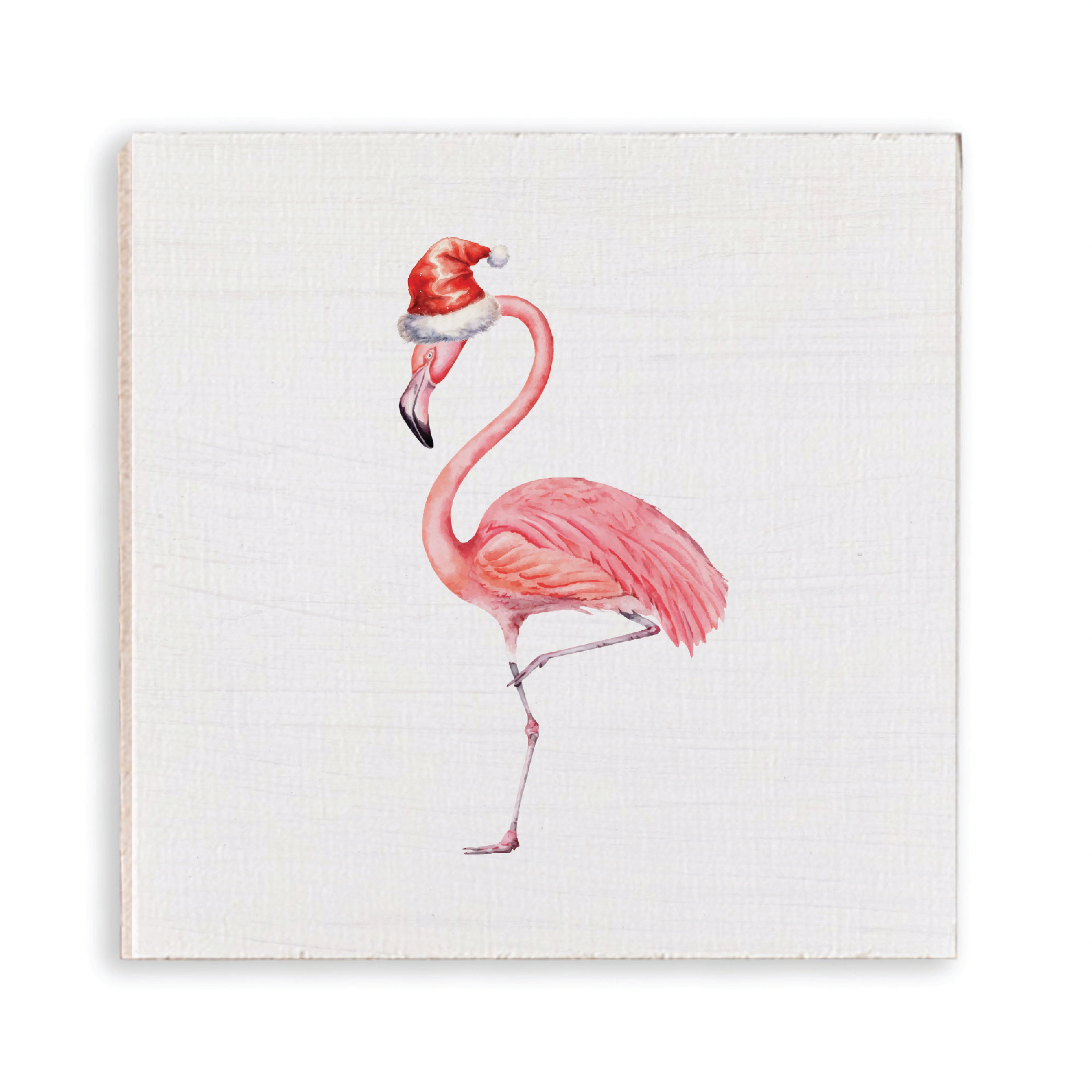 Santa Flamingo Magnet – Rustic Marlin