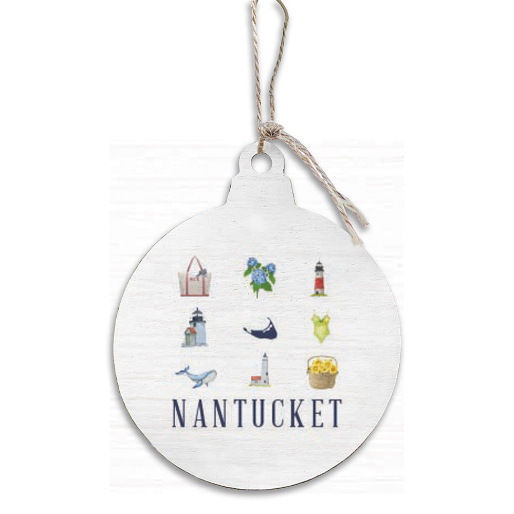 Nantucket Icons Ornament | Rustic Marlin