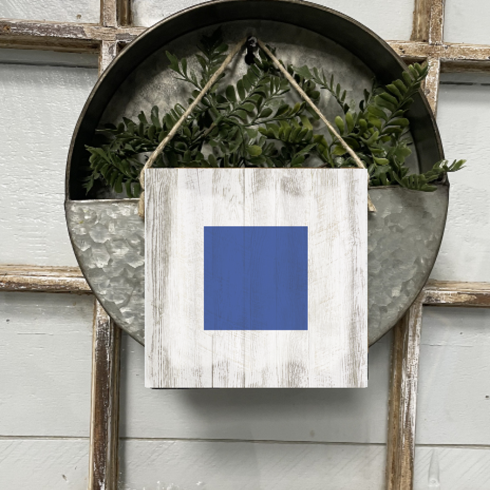 Intermediate Trail Square Twine Hanging Sign – Rustic Marlin