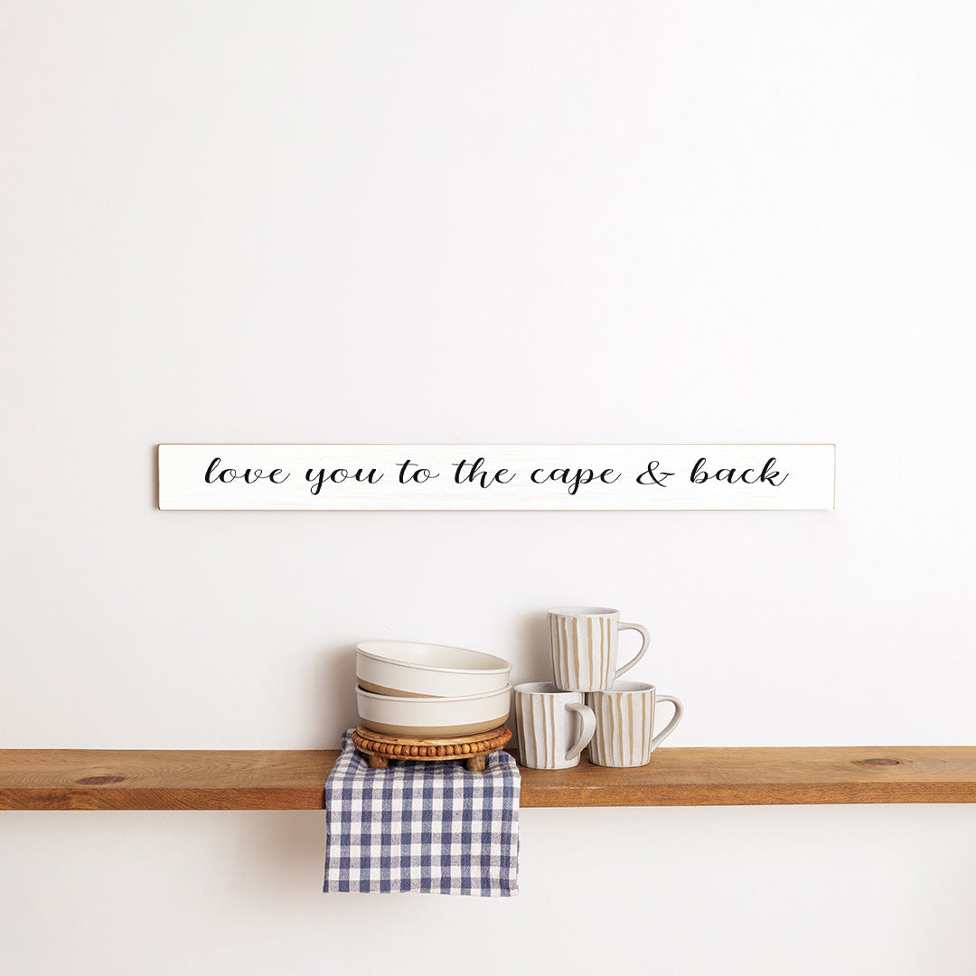 Love You To Your Word & Back Barn Wood Sign | Rustic Marlin