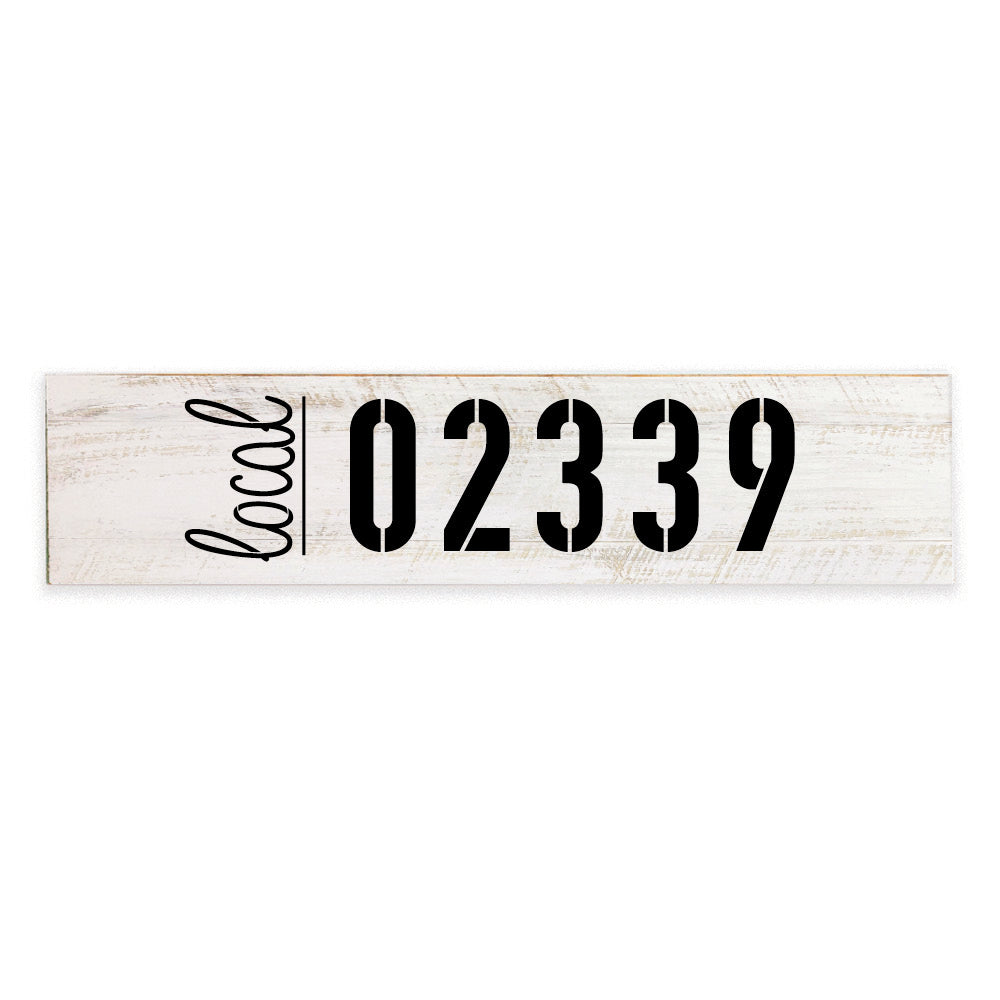 Local Zip Code Personalized Barnwood Sign | Barnwood Sign 6x24 | Rustic ...
