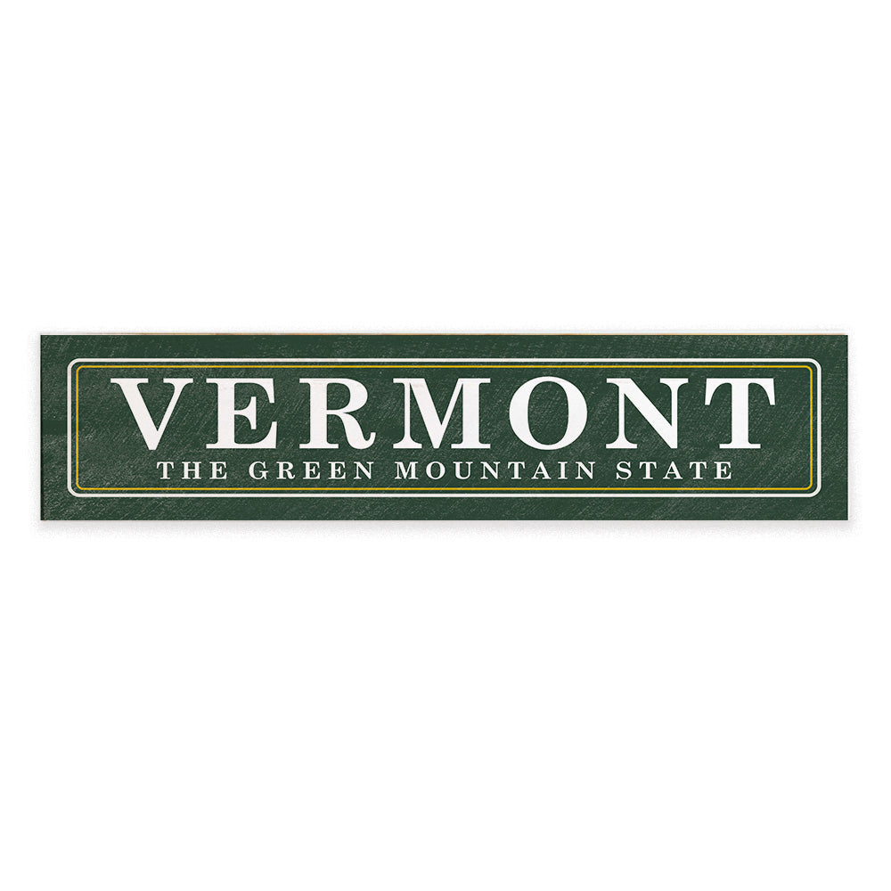 Vermont Green Mountain State Barnwood Sign | Barnwood Sign 6x24 ...