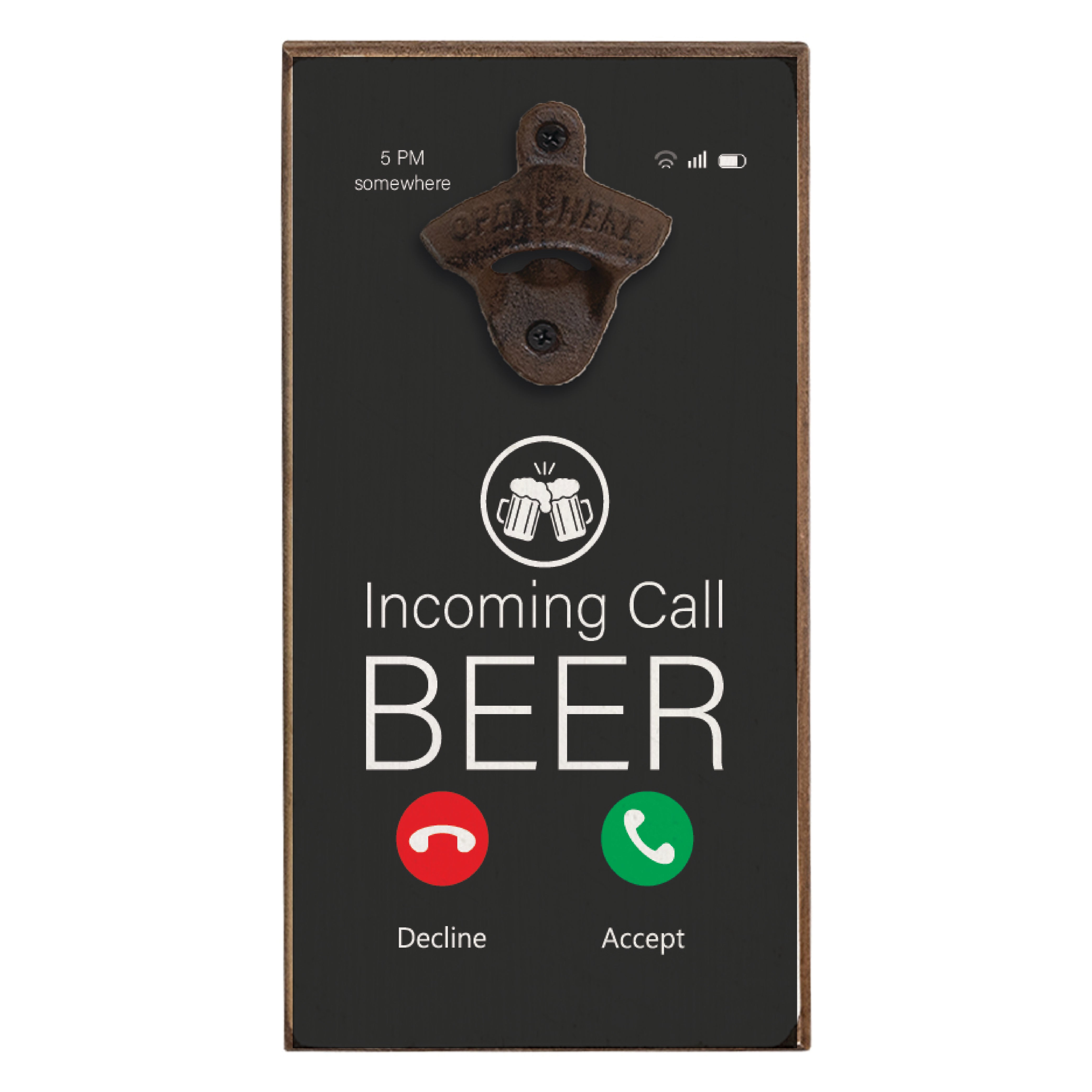 Incoming Call Beer Bottle Opener – Rustic Marlin