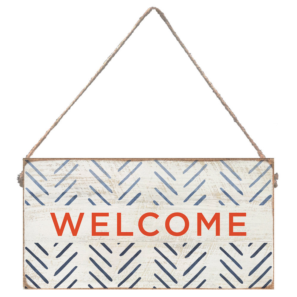 Repeating Arrows Twine Sign – Rustic Marlin
