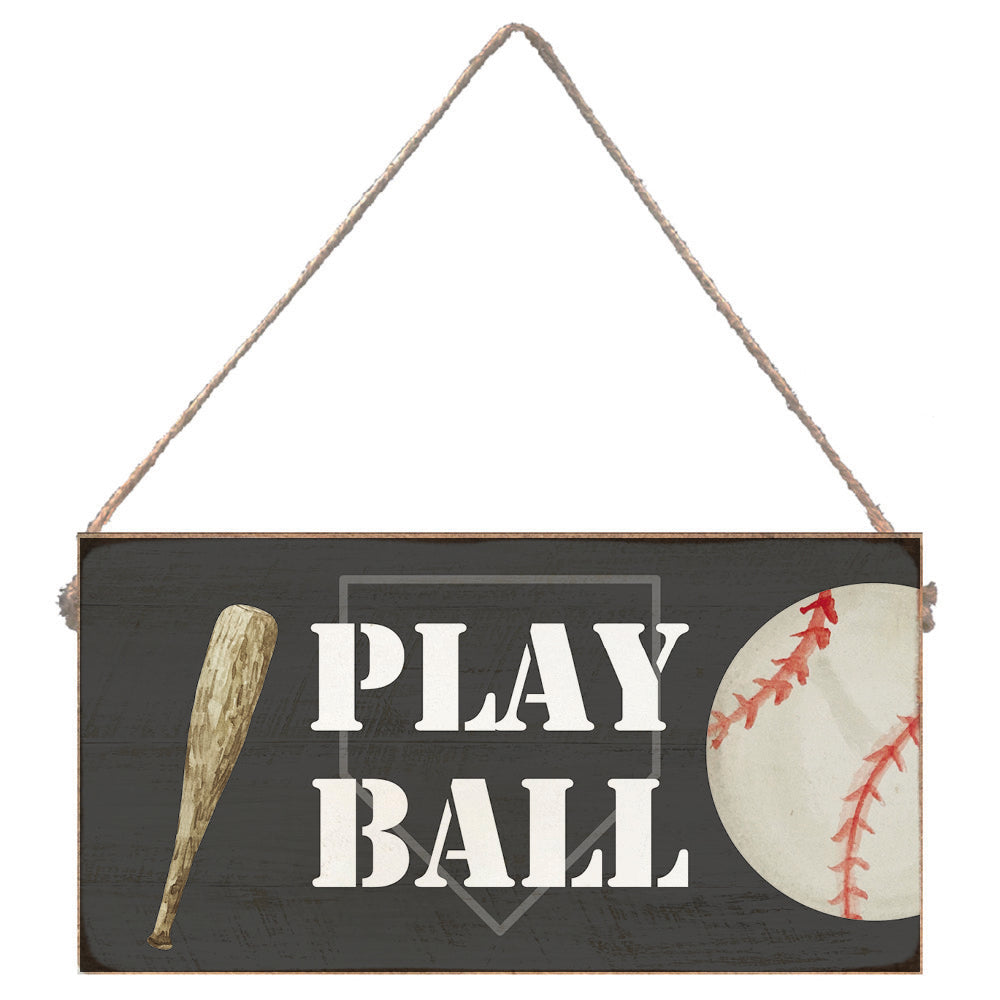 Baseball Twine Sign – Rustic Marlin