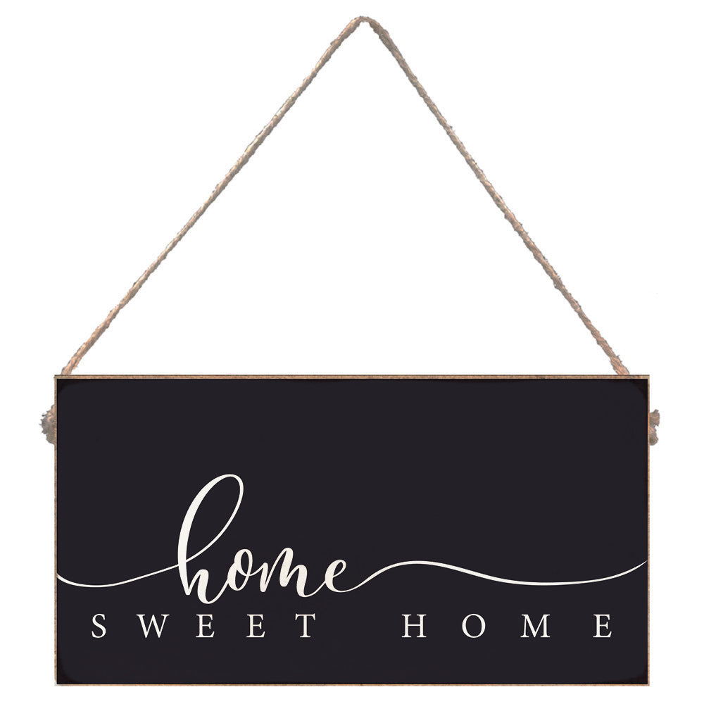 Home Sweet Home – Dark Navy & White | Twine Sign | Rustic Marlin