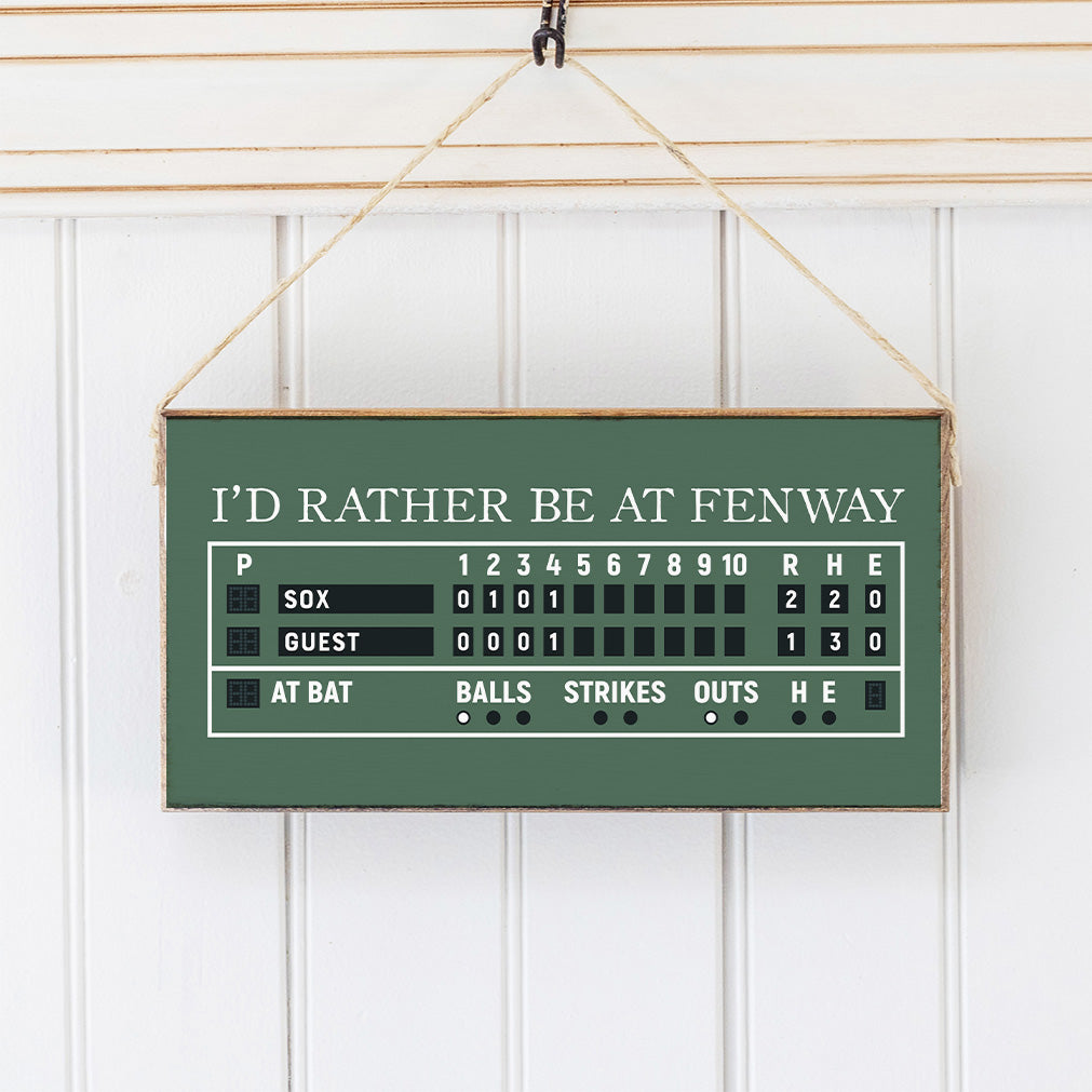Fenway Scoreboard Twine Hanging Sign – Rustic Marlin