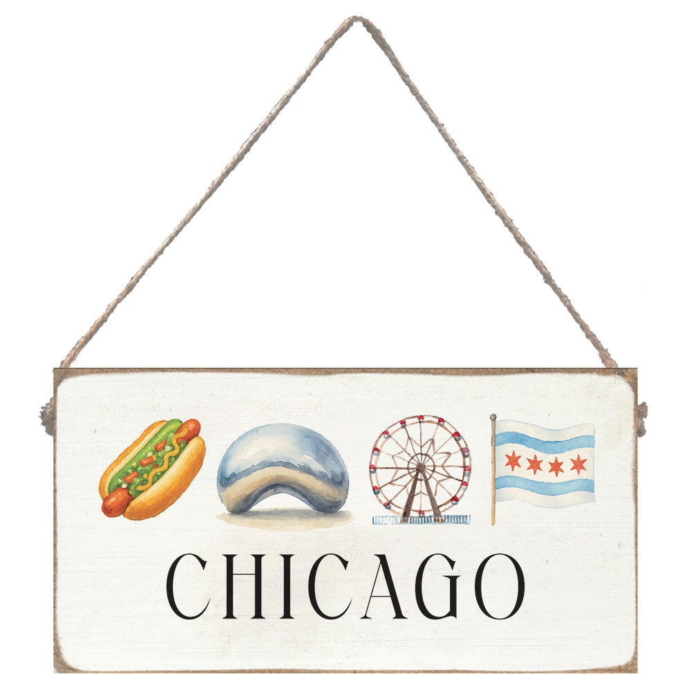 Chicago Icons | Twine Sign – Rustic Marlin