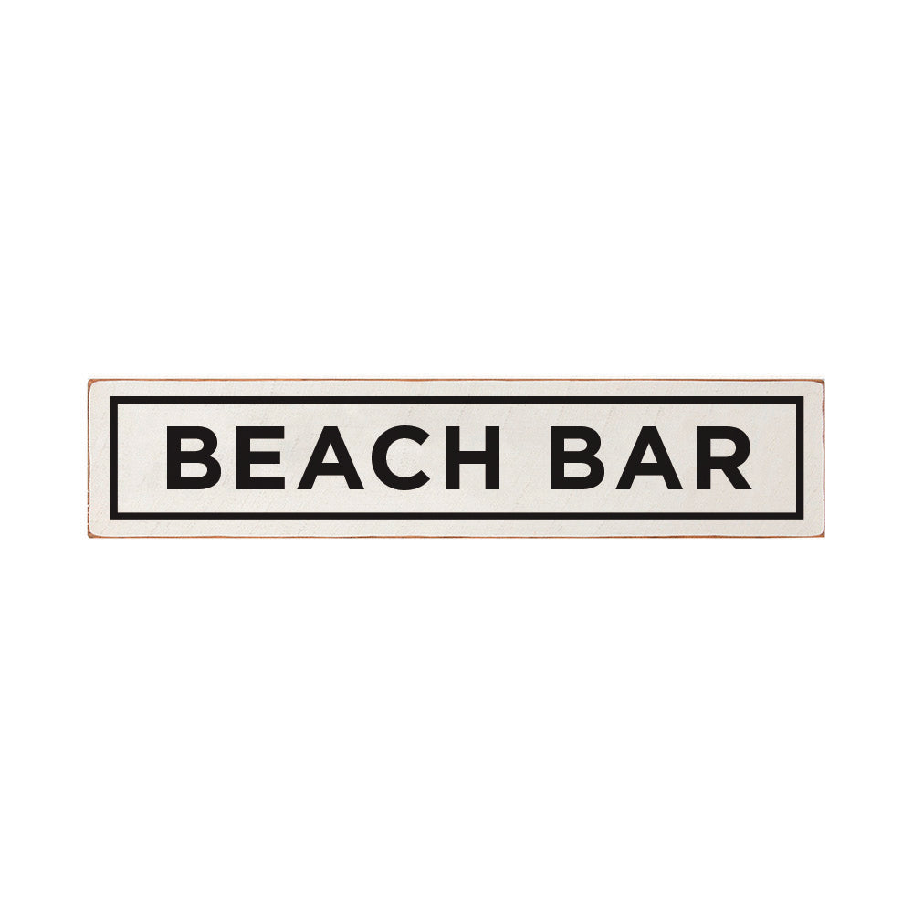 White/Black with Border Personalized Barnwood Sign – Rustic Marlin