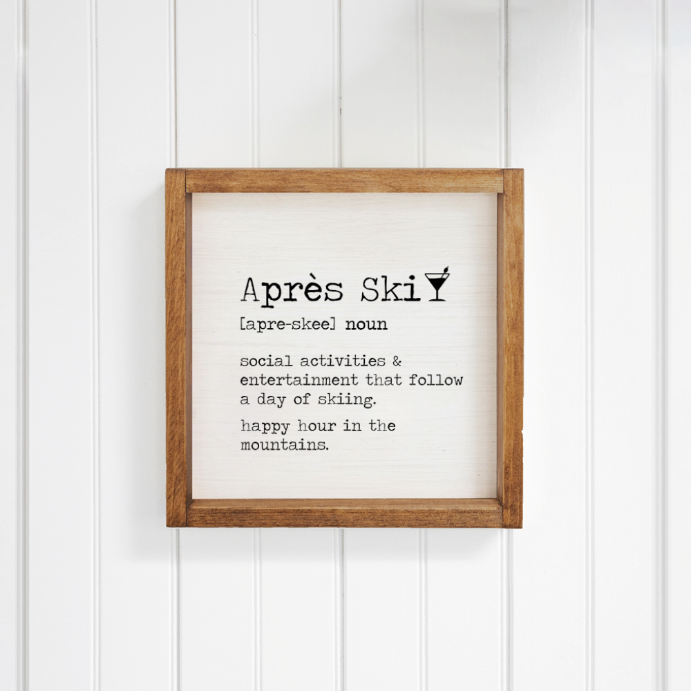 Apres Ski Definition | Wall Art | Rustic Marlin