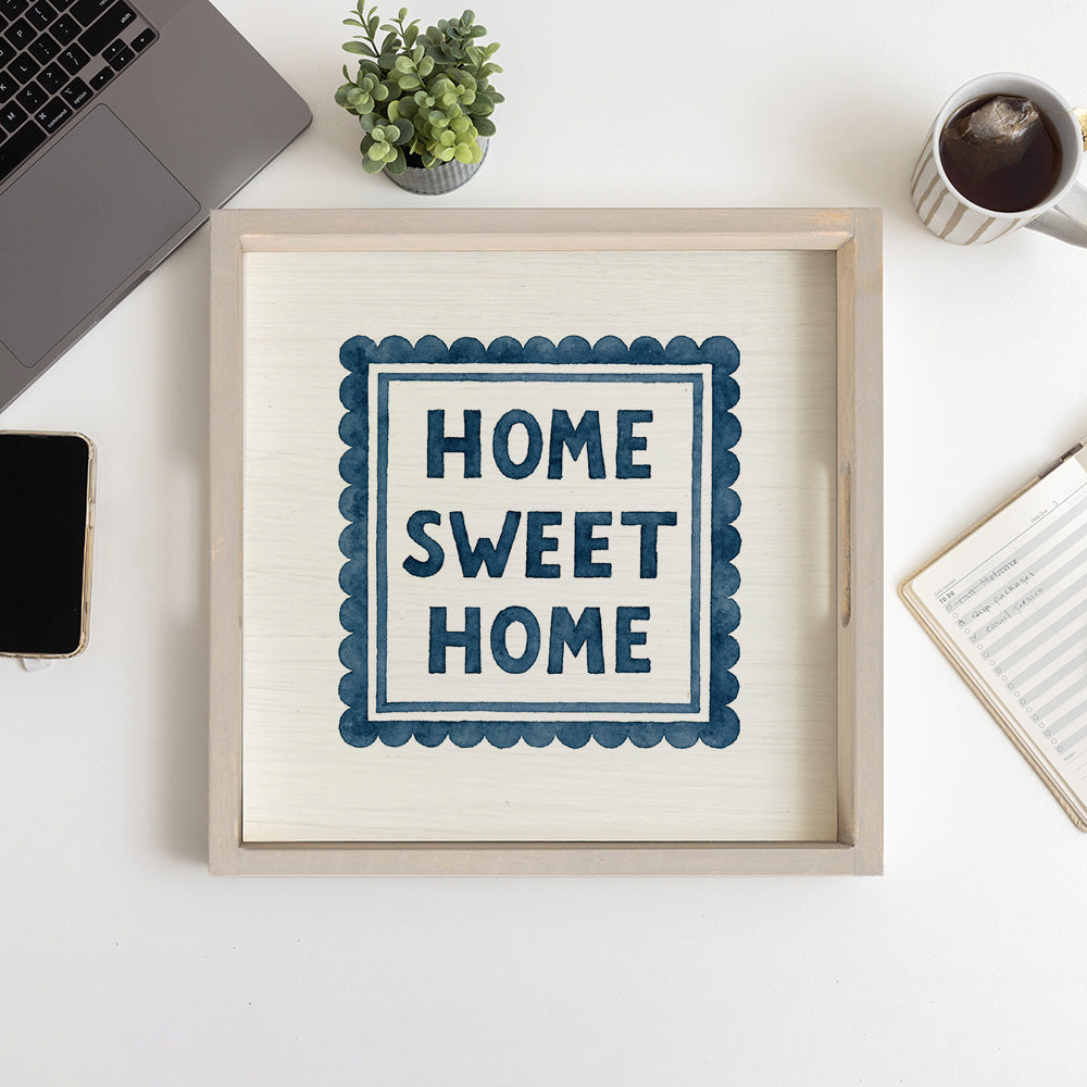 Home Sweet Home Stamp Serving Tray – Rustic Marlin