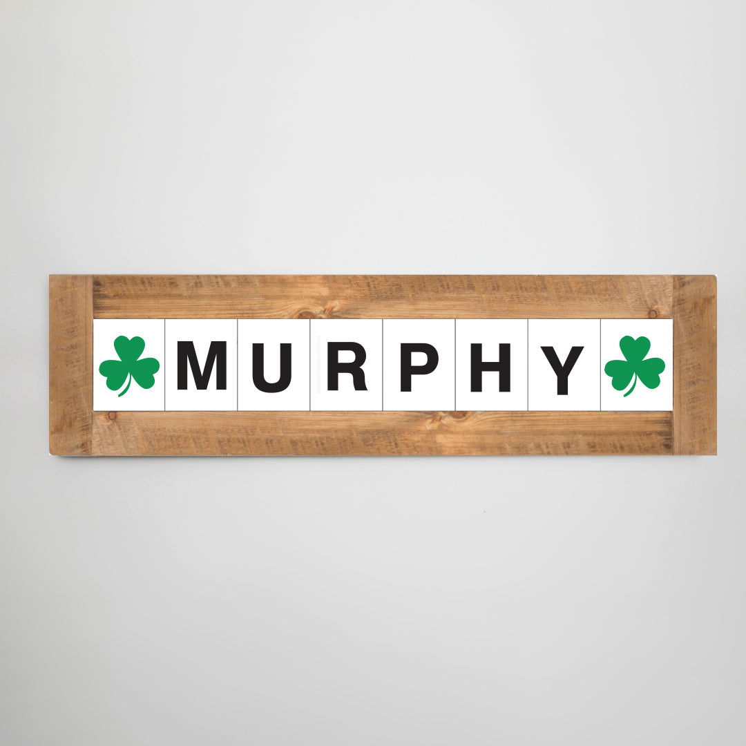 Personalized Shamrock Marlin Classic Home Décor Sign | Rustic Marlin ...